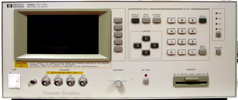 HP 4285A / Agilent 4285A Precision LCR Meter with 16048A Test Lead Set ...