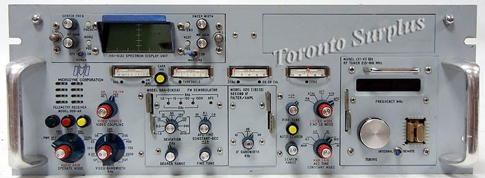 Microdyne 1100-AR Telemetry Receiver Rackmount Chassis with Plug-Ins ...